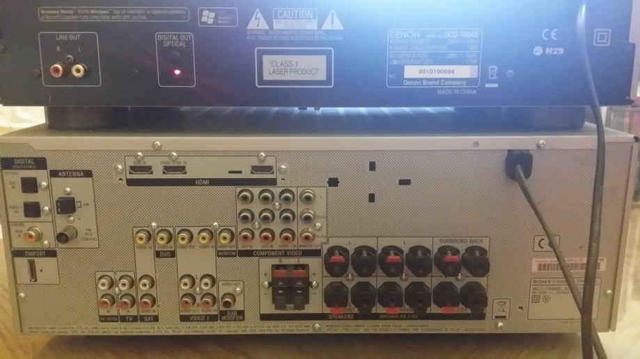 Sony STR-DG 710 pojačalo & DENON DCD-700AE cd player