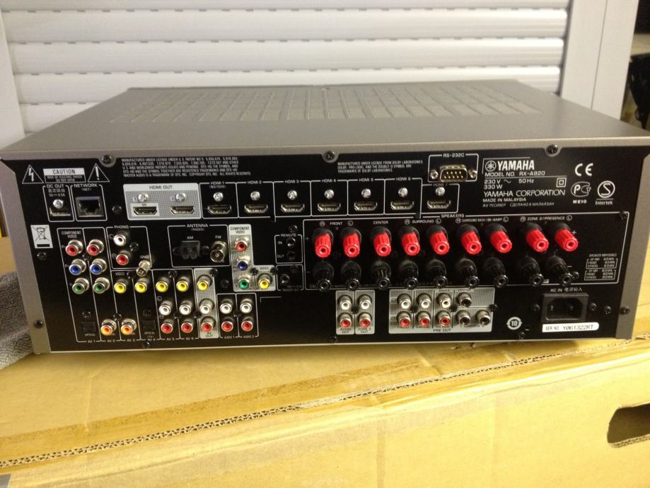 Yamaha RX-A820 A/V RECIVER
