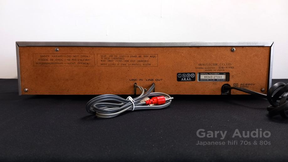 Akai CS-F110 kazetofon s 2 glave, sivo izdanje Japan 1982