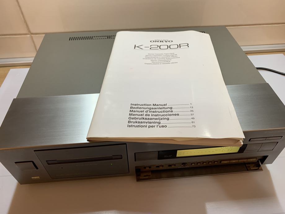 ONKYO K-200R HX Pro Stereo Cassette Tape Deck odlicno stanje