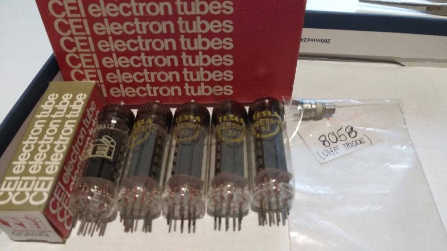 QQE03/12 = 6360 = RS1029 = CV2798 14-Watt Doppeltetrode elektronke