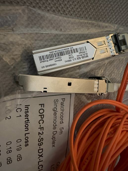 Sfp Modul Planet Mgb Sx 2 Komada I Kabl 5m