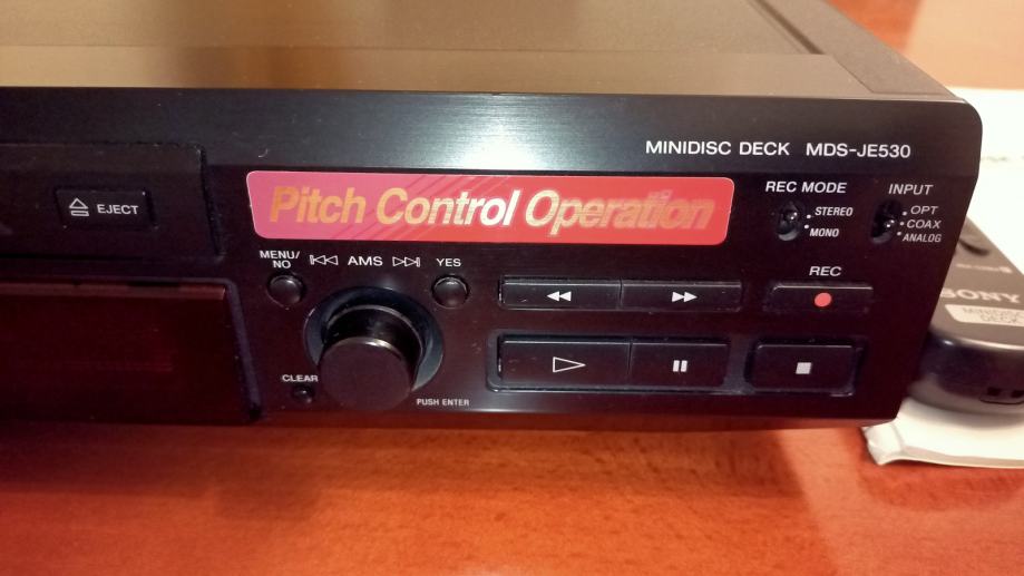SONY MINIDISC MDS-JE530, KAO NOVI, MALO KORIŠTEN, ORIGINAL JAPAN