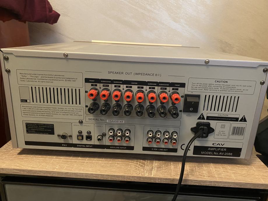 CAV AV-2086 6.1 KANAL, POJAČALO