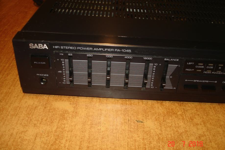 HiFi Stereo Power Amplifier PA-1045 - SABA