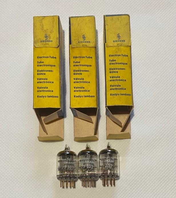 long life elektronka pentoda E180F EF80 Siemens - gold plated pin