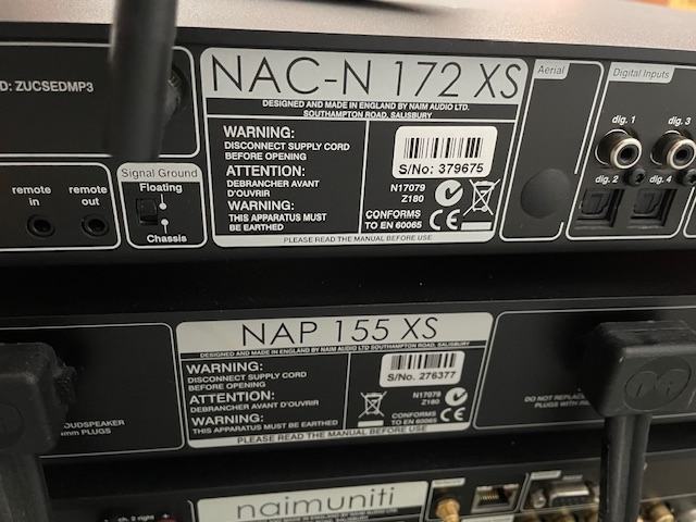 Naim NAC-N 172 XS, pretpojačalo i mrežni streamer + NAP 155 XS, pojač.
