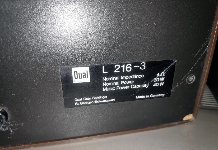 Odličan retro komplet pojačalo i zvučnici Dual CV 1150 Dual L 216-3