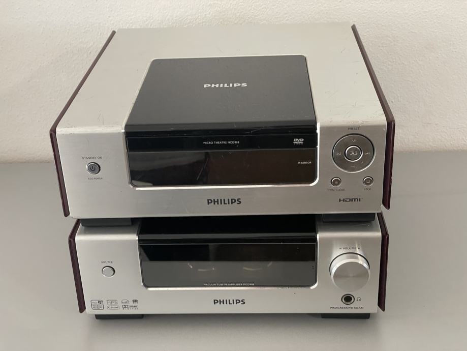 Philips MCD 908 DVD mini linija sa lampama+original daljinski