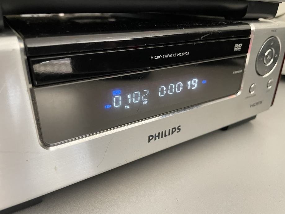 Philips MCD 908 DVD mini linija sa lampama+original daljinski
