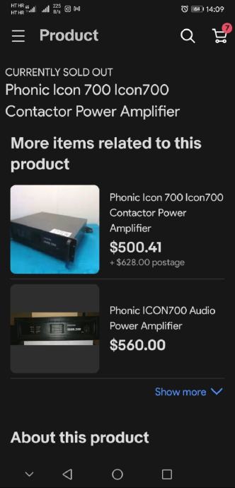 Pojacalo Phonic 700 low impedance, 25v,70v,100v ispod cjene