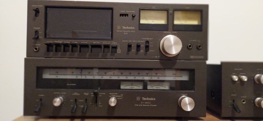 Pojačalo TECHNICS SU-3500, Deck TECHNICS RS 615 Tuner TECHNICS ST 3500