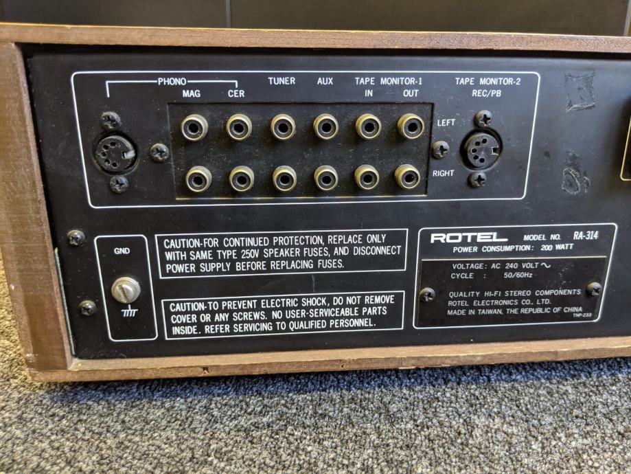 ROTEL RA-314 STEREO POJAČALO, R1, RATE, POVOLJNO!