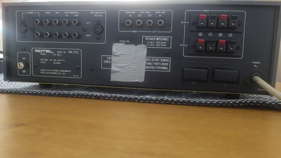 Rotel RA-713 plus RT-725 vintage komplet