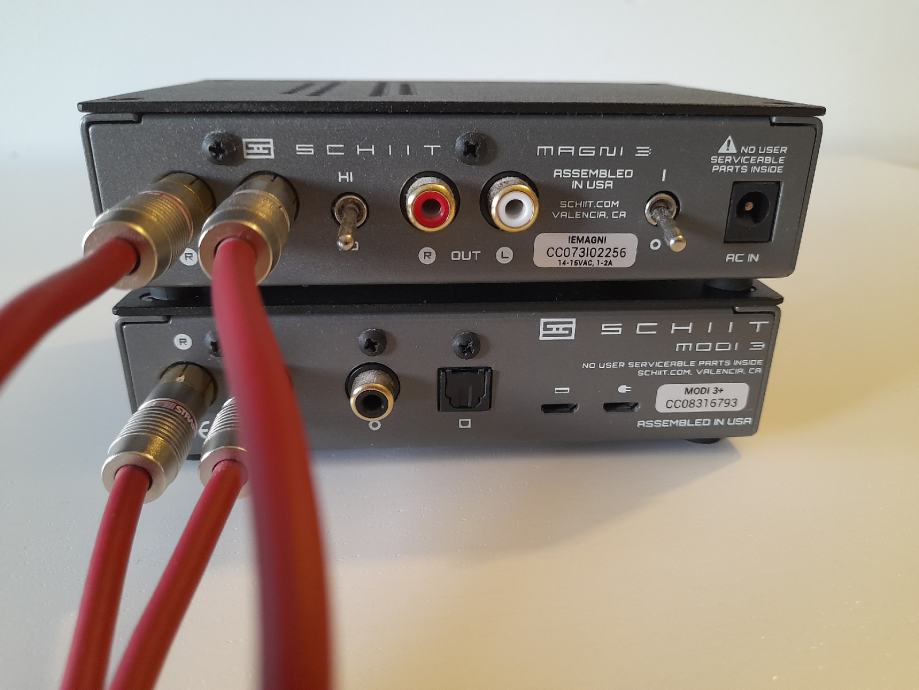 Schiit Modi 3+/IEMagni/PYST Cables AMP/DAC stack