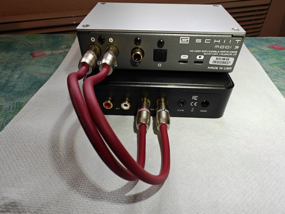 Schiit Modi 3 & JDS Atom stack + Pyst RCA cable (set)