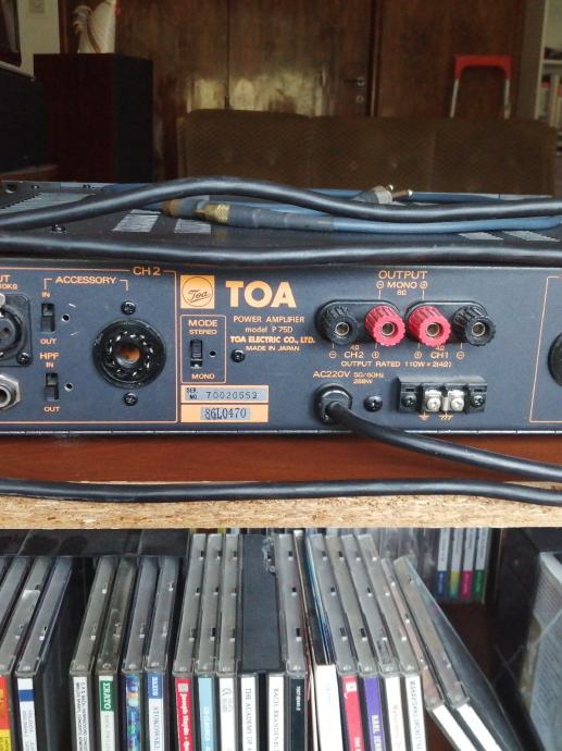 TOA P-75D - pojačalo snage s kontrolom glasnoće