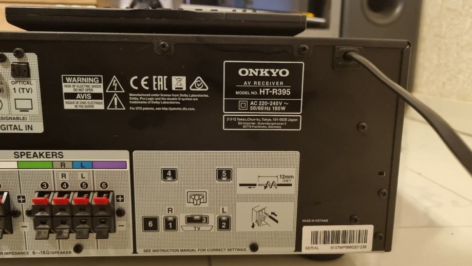 Onkyo AV Reciver HT-R395