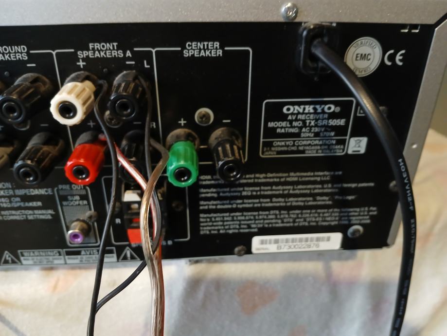 Onkyo receiver TX SR 505 E s daljinskim