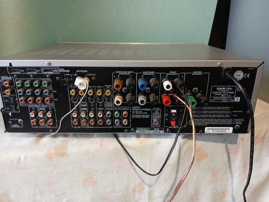 Onkyo receiver TX SR 505 E s daljinskim