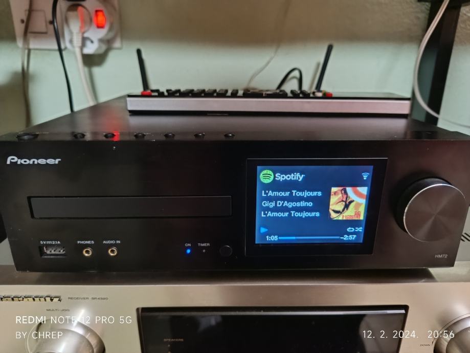 Pioneer XC-HM72-K cd receiver streamer, besplatna dostava!