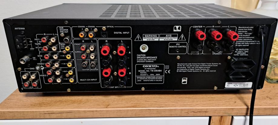 Prodajem receiver ONKYO TX-DS484 Dolby Digital DTS 5.1, kao novi!!!