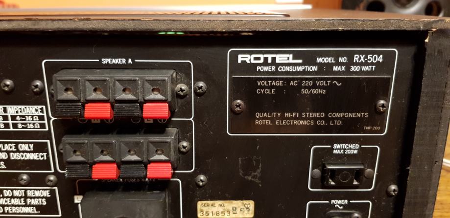 Rotel reciver rx-504