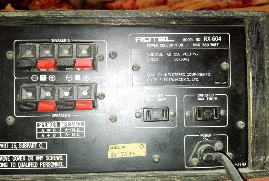 ROTEL RX-604 Reciever (AM/FM Stereo)