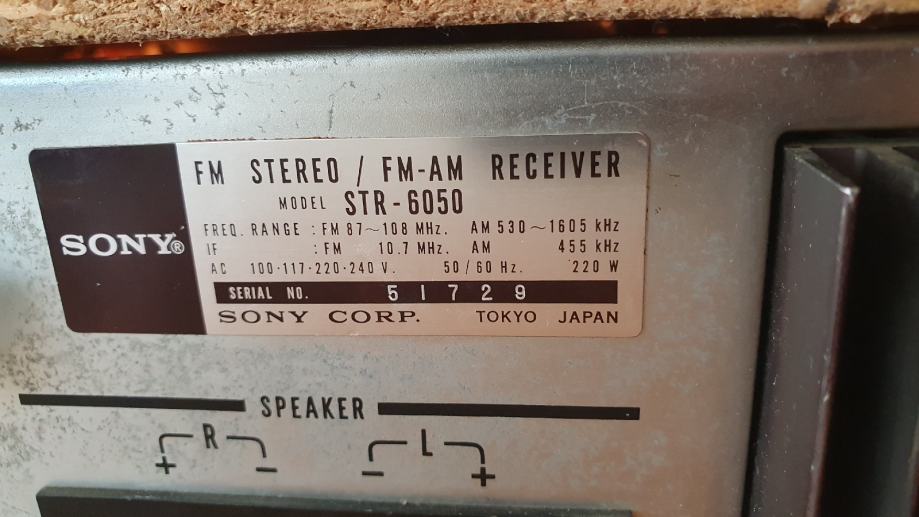Sony str 6050 vintage receiver