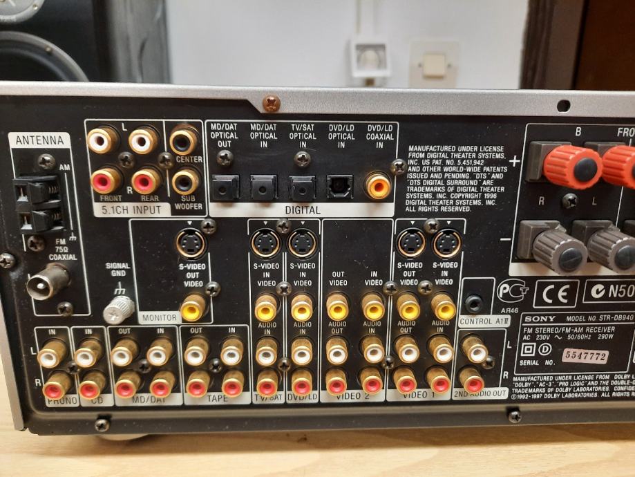 SONY RECEIVER STR DB940QS