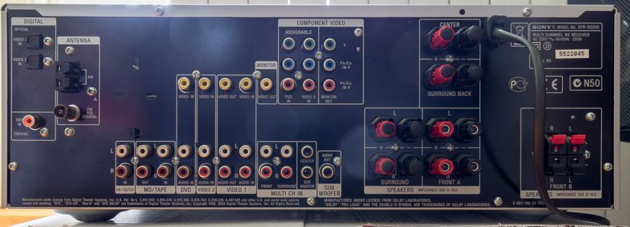 Sony STR-DG500 AV receiver 6.1