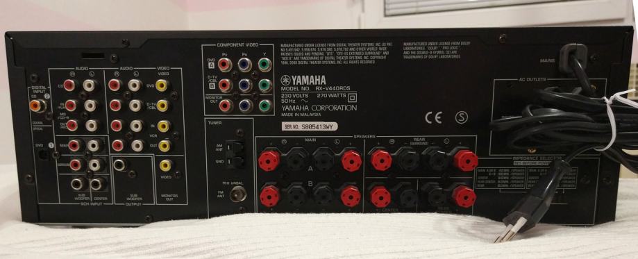 Yamaha RX-V440 AV receiver, daljinski, isptravan. Bluetooth