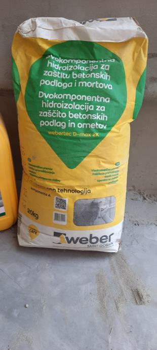 Webertec D-max 2K A+B 27kg dvokomponentna hidroizolacija