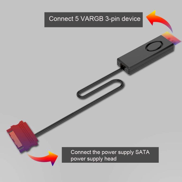 SATA ARGB Controller for 3-Pin 5V