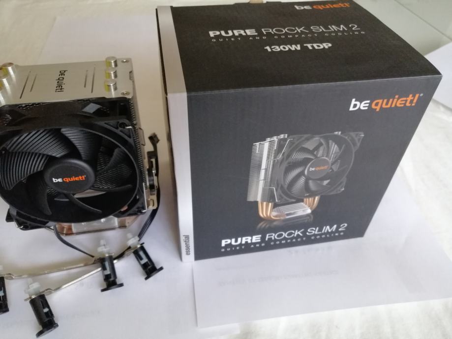NOVO! BE QUIET! PURE ROCK SLIM 2, 130W TDP, za AMD i INTEL Socket.