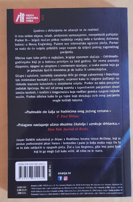 JASPER DE WITT....PACIJENT