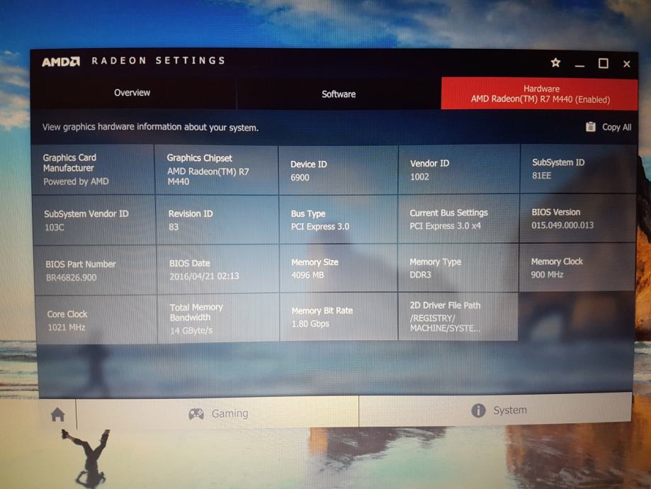 HP Compaq 15-ay103nm i5-7200U 2.5 GHz AMD Radeon R7 M340 4GB 8GB RAM