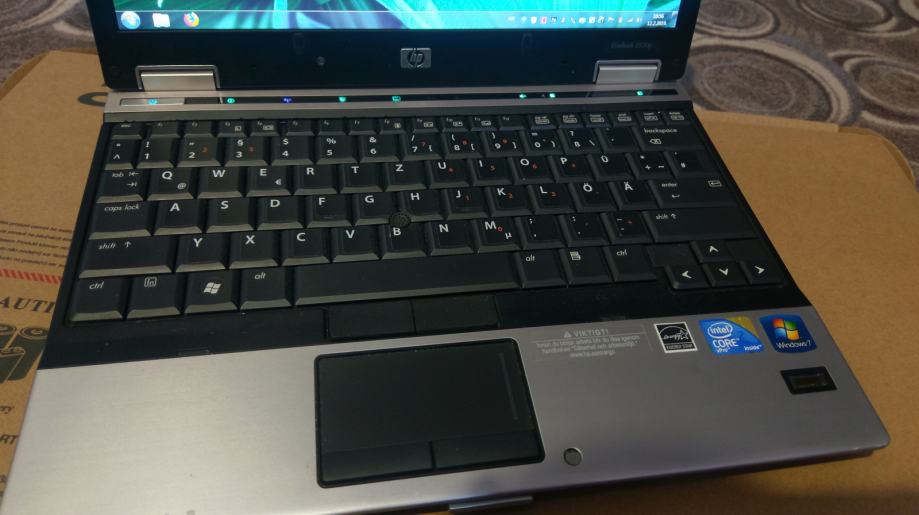 HP Elitebook 2530p 12,1, 4GB RAM, 120Gb SSD + 120Gb HDD,Dualband WiFi