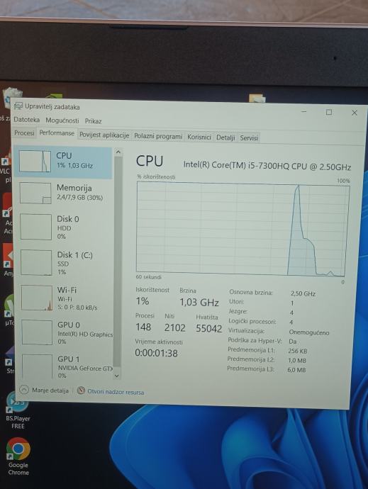 HP PAVILLION GAMING, 15.6, I5-7300HQ, GTX 1050M 4GB, NVME SSD, WIN 10