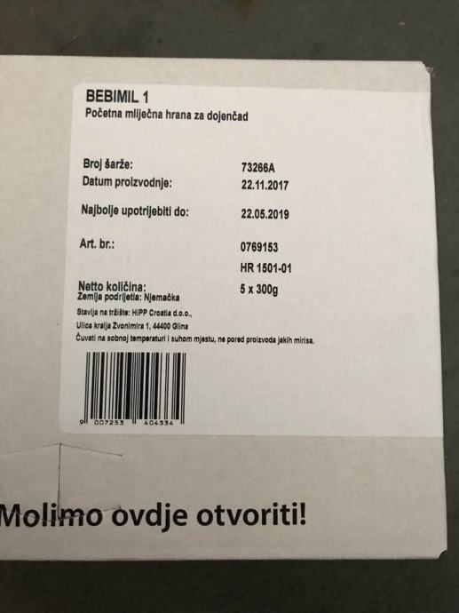 Bebimil 1 prodajem