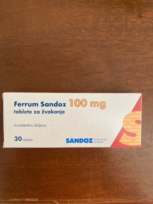 Ferrum Sandoz- dodatak prehrani željezo