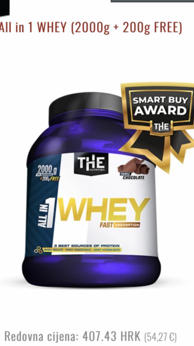 Protein whey okus vanilija 2.2kg