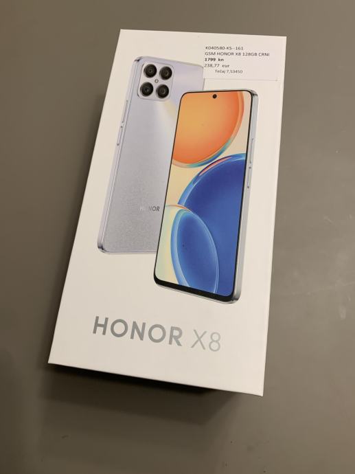 Honor X8 128GB crni i srebrni