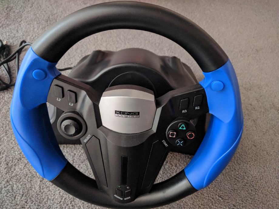 Konig Light Speed Racer Volan s pedalama za PC i PS2