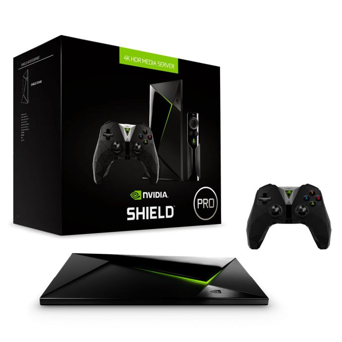 NVIDIA Shield Pro TV, 4K HDR, 500GB, Android + remote & controller