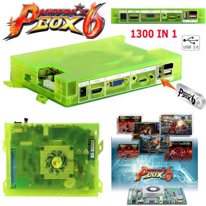 Pandoras box 6 2000 instaliranih igri USB 32GB, retro arkadna konzola