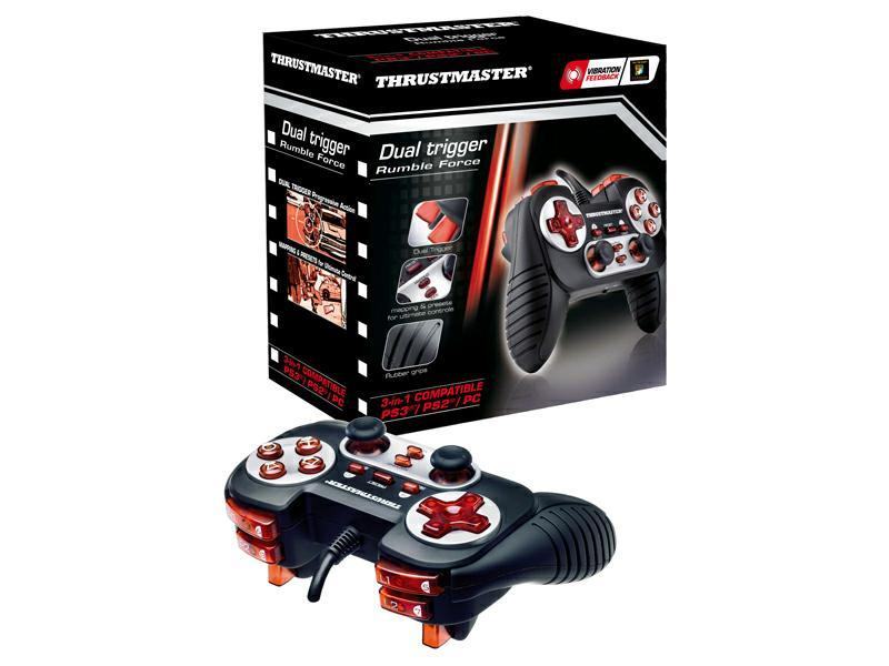 PC ,PS2 i PS3 joystick Dual Trigger 3 in 1 Rumble Force