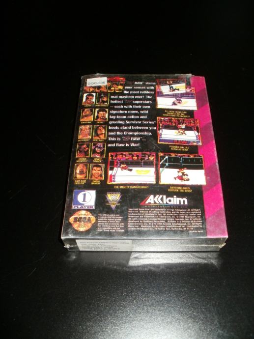 WWF RAW 1994 WORLD WRESTLING FEDERATION REALTIME SEGA GAME GEAR / Nova