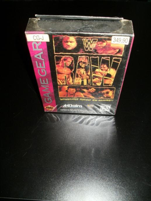 WWF RAW 1994 WORLD WRESTLING FEDERATION REALTIME SEGA GAME GEAR / Nova