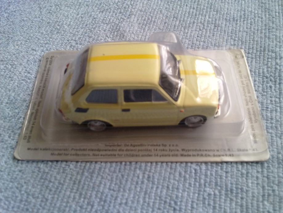 FIAT 126p PEGLICA oldtimer autić igračka model kolekcionarski 1:43